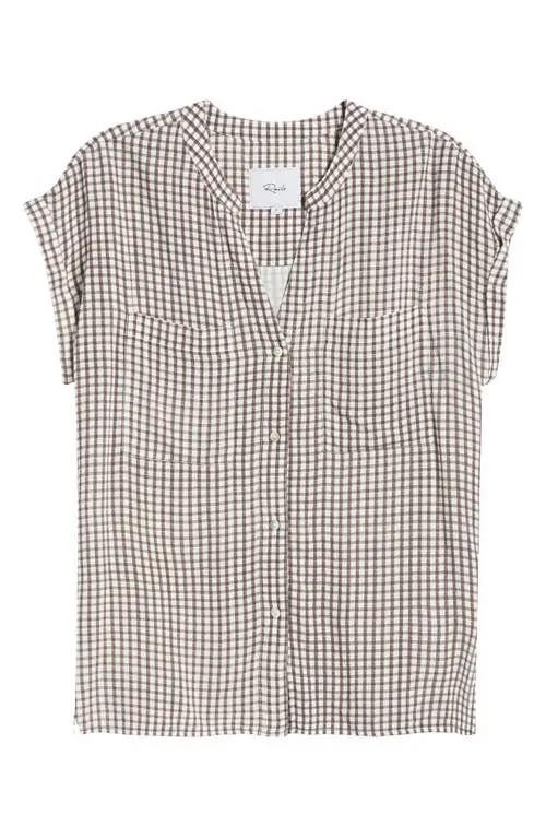 Rails Gingham Button-up Shirt With Patch Pockets