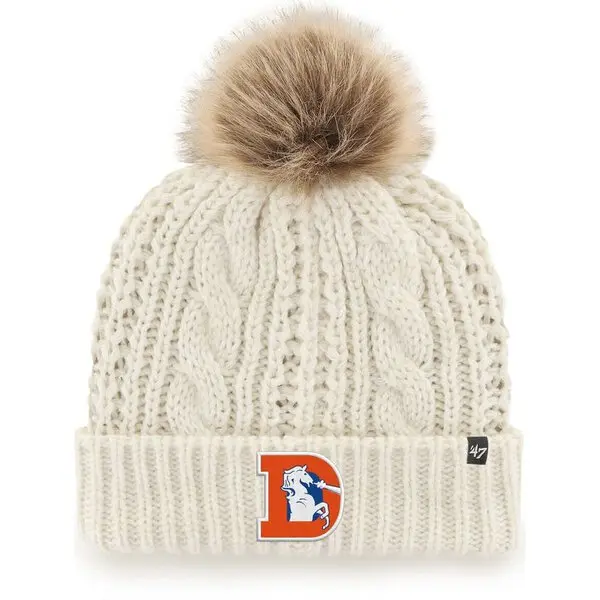 '47 Denver Broncos Meeko Cuffed Knit Hat With Pom