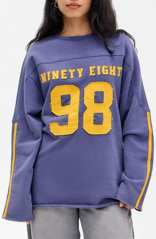 BDG URBAN OUTFITTERS Number Appliqué Cotton Sweatshirt