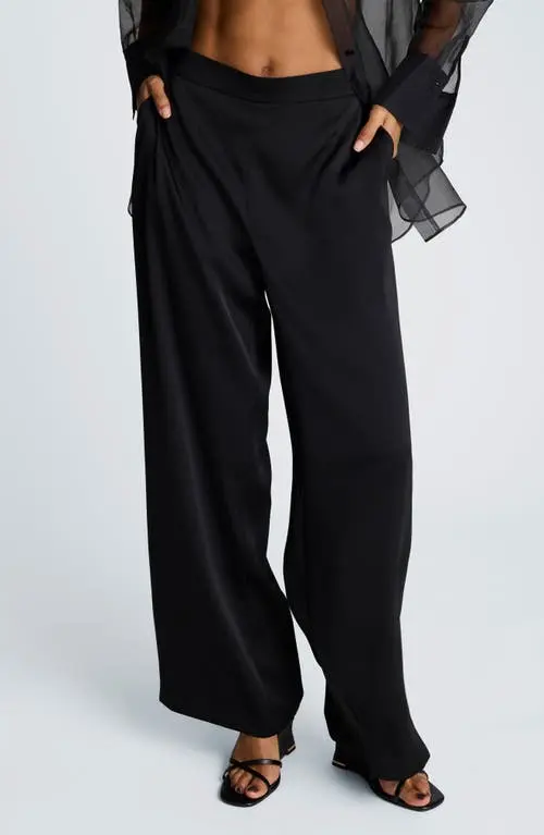 KENNETH COLE Wide-leg Trousers - Black