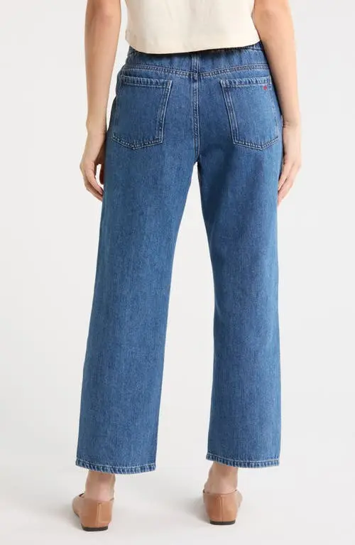 Marine Layer Ella Wide Leg Denim Pants - Medium Wash