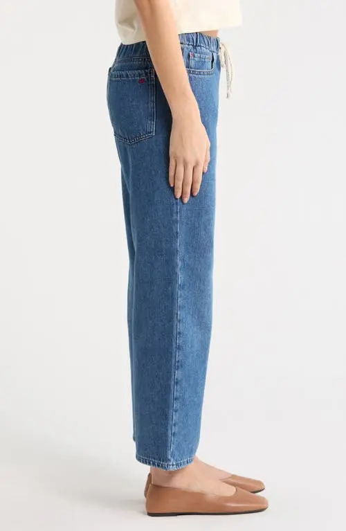 Marine Layer Ella Wide Leg Denim Pants - Medium Wash