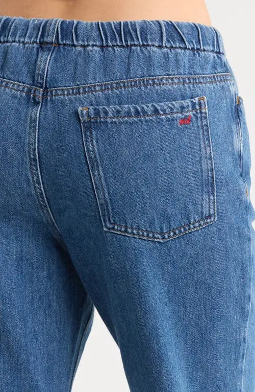 Marine Layer Ella Wide Leg Denim Pants - Medium Wash