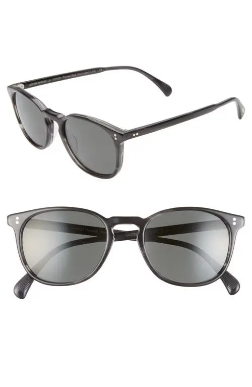 Oliver Spencer Finley Esq 51mm Polarized Sunglasses - Charcoal Tortoise