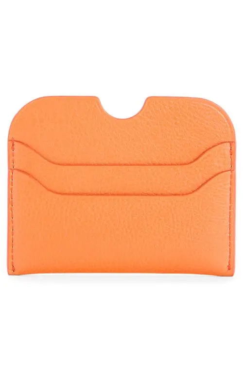 Acne Studios Large Elmas Leather Card Holder - Pumpkin Orange