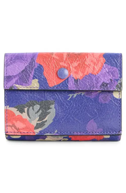 Acne Studios Flower Print Leather Trifold Wallet