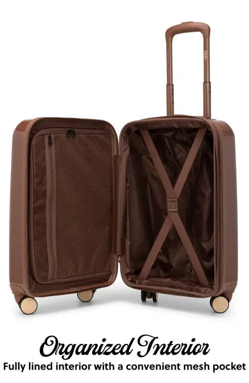 VON DUTCH Eyeflight Expandable Hardside Spinner Carry-on Suitcase