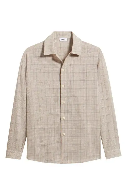 KROST Oversize Plaid Flannel Button-up Shirt