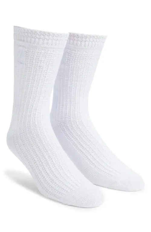 KROST 2-pack Cotton Blend Crew Socks - White