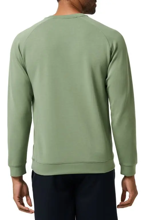 Travis Mathew Fibercloud Crewneck Sweatshirt - Balsam Green