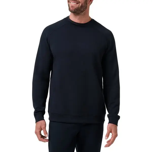 Travis Mathew Fibercloud Crewneck Sweatshirt - Black