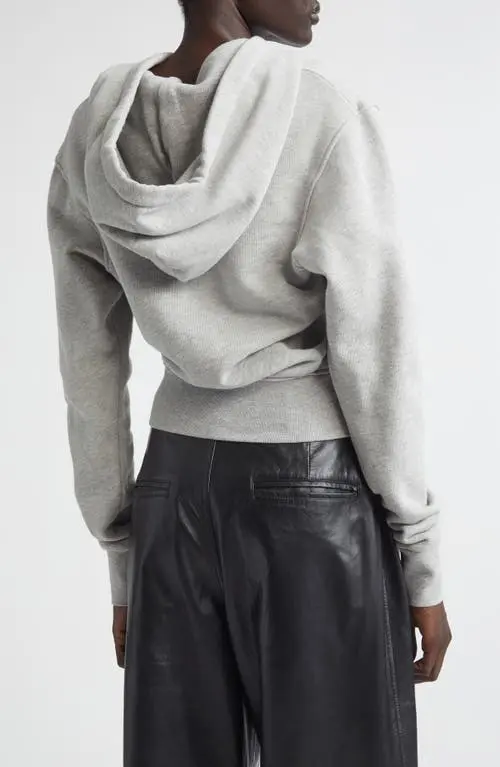 Vaquera Twisted Full-zip Hoodie - Heather Grey