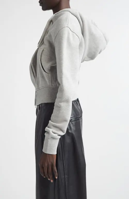 Vaquera Twisted Full-zip Hoodie - Heather Grey