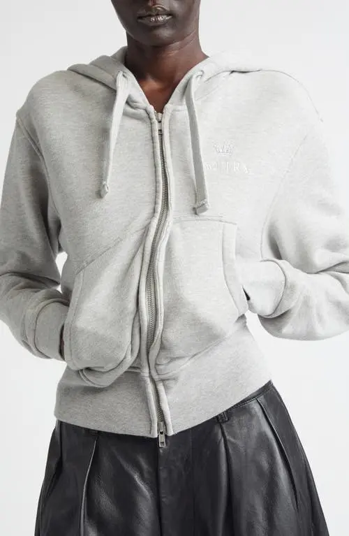 Vaquera Twisted Full-zip Hoodie - Heather Grey