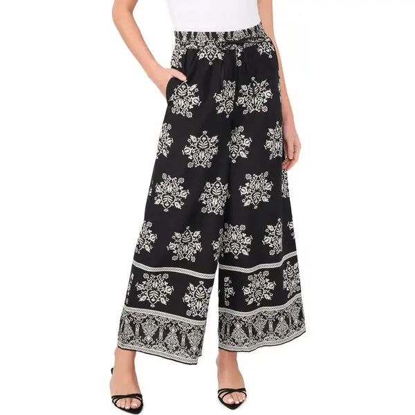 CECE DUPRAZ Ankle Wide-leg Pull-on Pants
