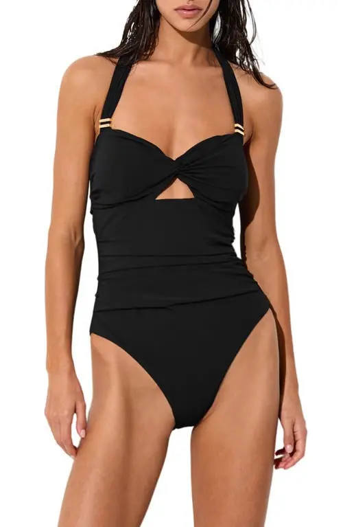 REISS Marta Cutout One-piece Swimsuit - Black