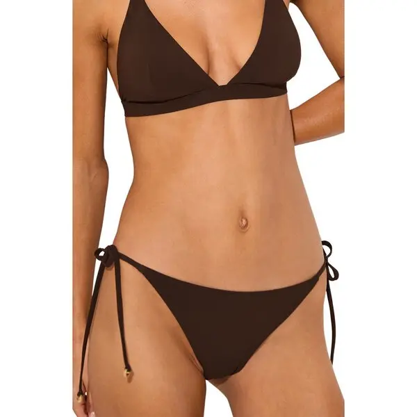REISS Riah Hipster Bikini Bottom - Chocolate