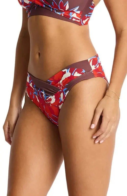 SEA LEVEL V-front Mid-rise Bikini Bottoms