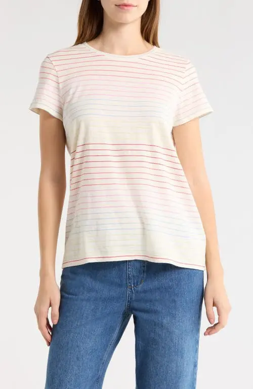 Marine Layer Stripe Cotton Blend T-shirt