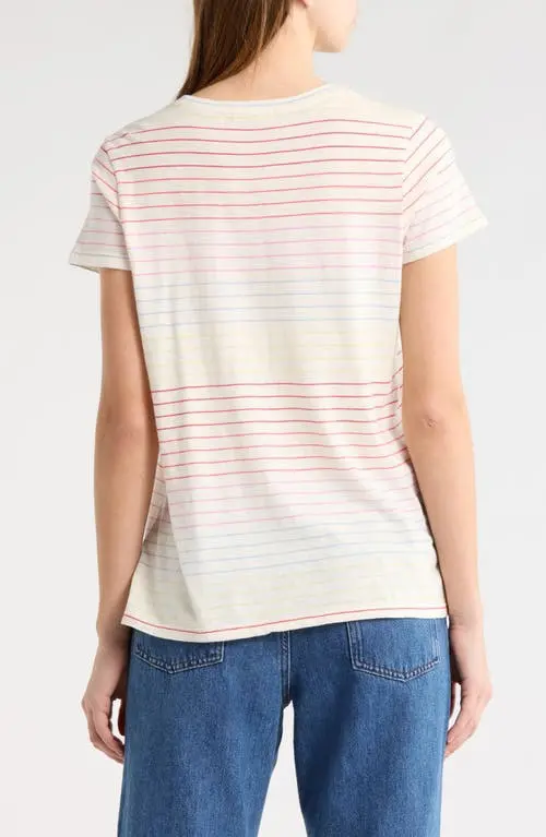 Marine Layer Stripe Cotton Blend T-shirt