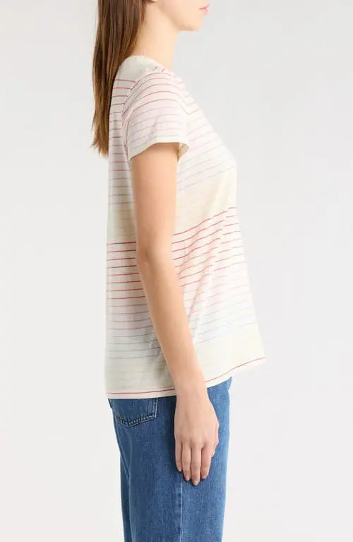 Marine Layer Stripe Cotton Blend T-shirt
