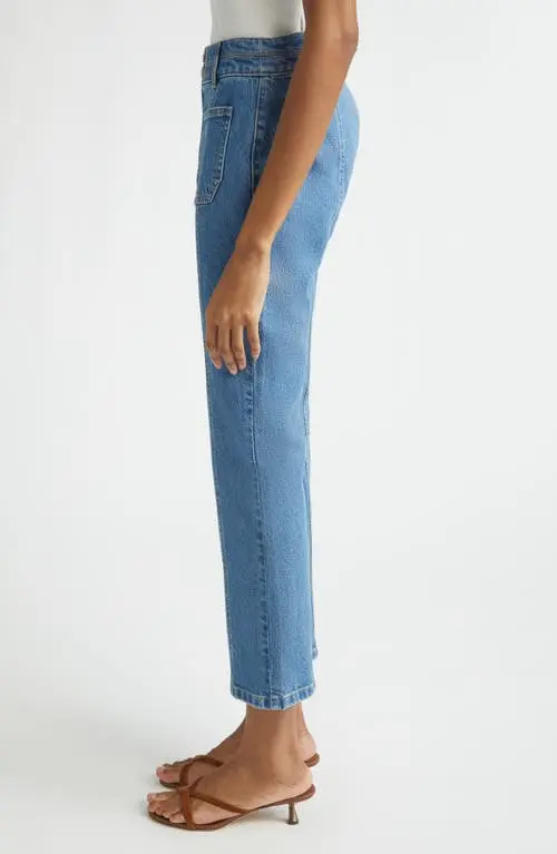 Cinq À Sept Dorothea Cropped Patch Pocket Jeans - Horizon