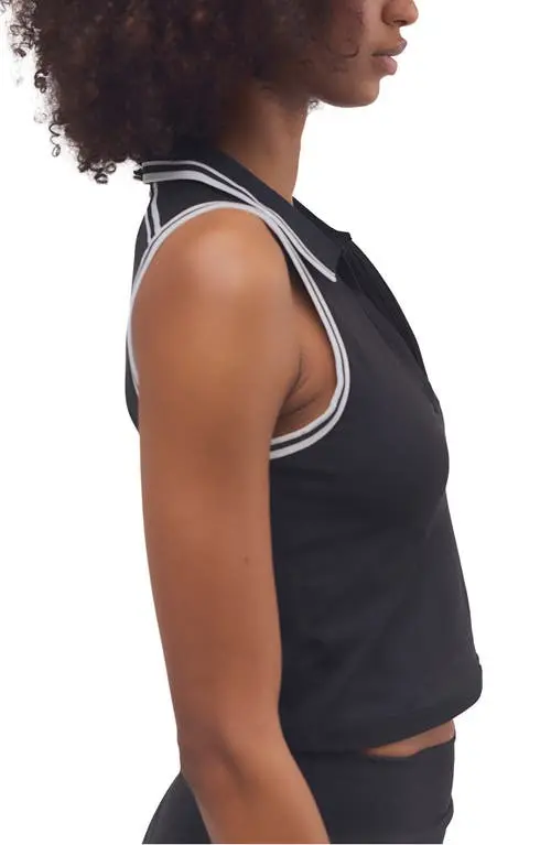 Free People Forehand Polo - Black