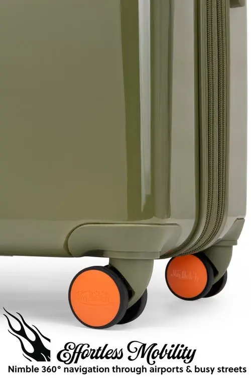 VON DUTCH Kustom Kulture 3-piece Hardside Spinner Luggage Set - Olive Eyeflight