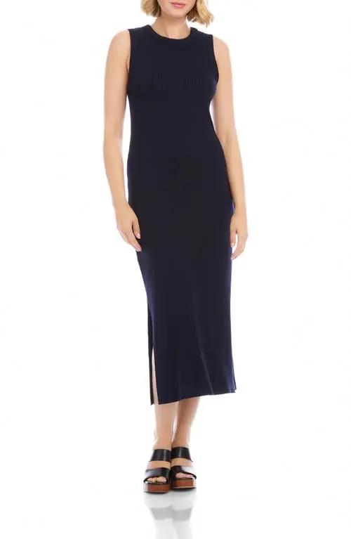 Karen Kane Ribbed Column Midi Dress