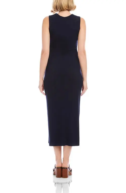 Karen Kane Ribbed Column Midi Dress