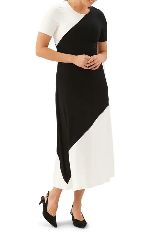 Karen Kane Colorblock Jersey Midi Dress