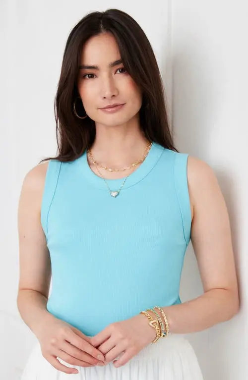 Karen Kane Crewneck Rib Tank