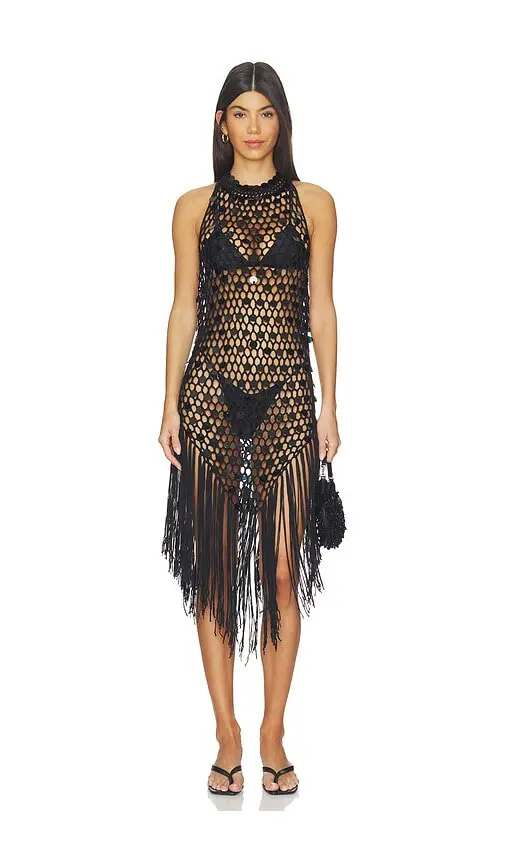Superdown Karrigan Halter Midi Dress - Black