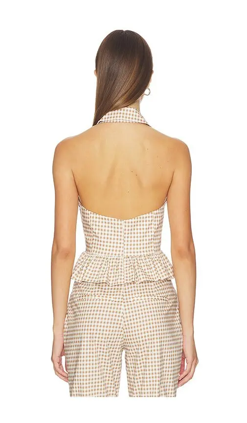 Caroline Constas Aya Halter Top