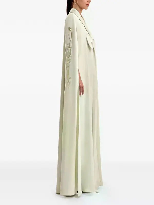 GEMY MAALOUF Calligraphy-embroidered Kaftan - Neutrals