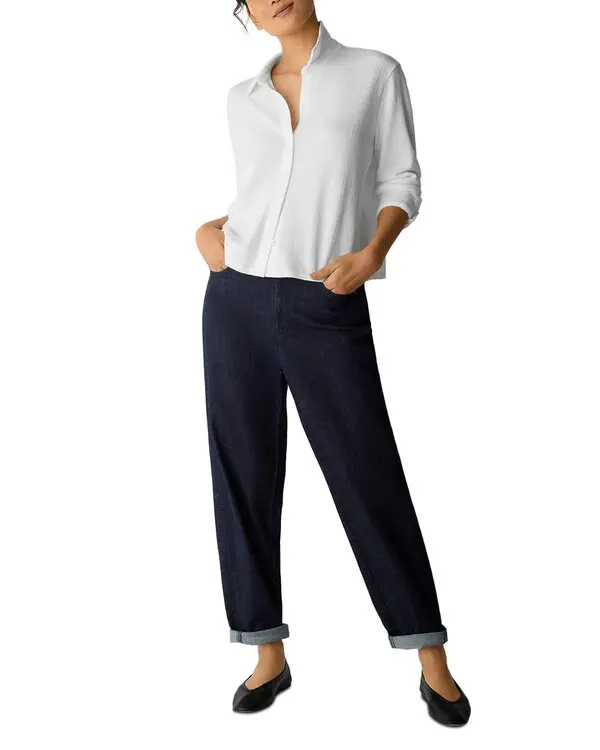 Eileen Fisher Stretch Denim Ankle Lantern Pants