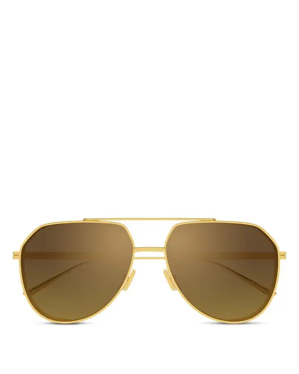 Bottega Veneta Pilot Sunglasses 60mm