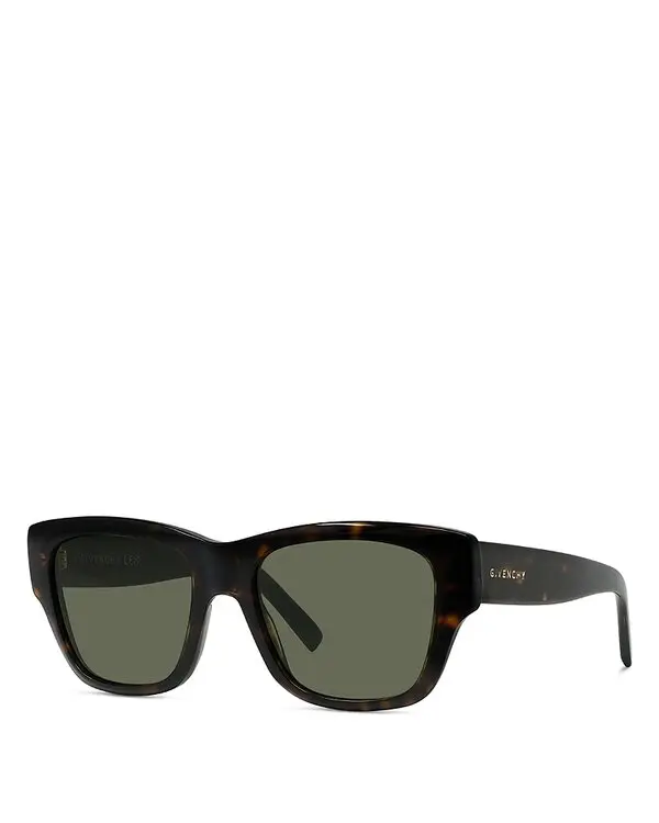 Givenchy Geometric Sunglasses, 53mm - Dark Havana/green