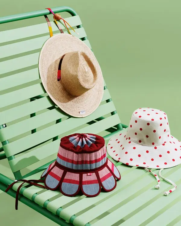 SUNSHINE TIENDA Rainbow Rancher Palm Straw Hat - Multi