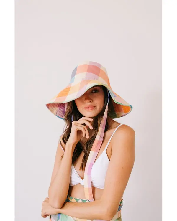 SUNSHINE TIENDA Plaid Bucket Hat
