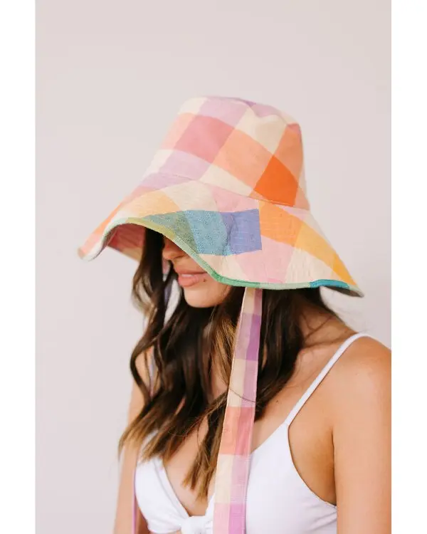 SUNSHINE TIENDA Plaid Bucket Hat