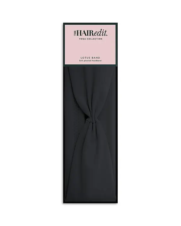THE HAIR EDIT Lotus Headband - Black