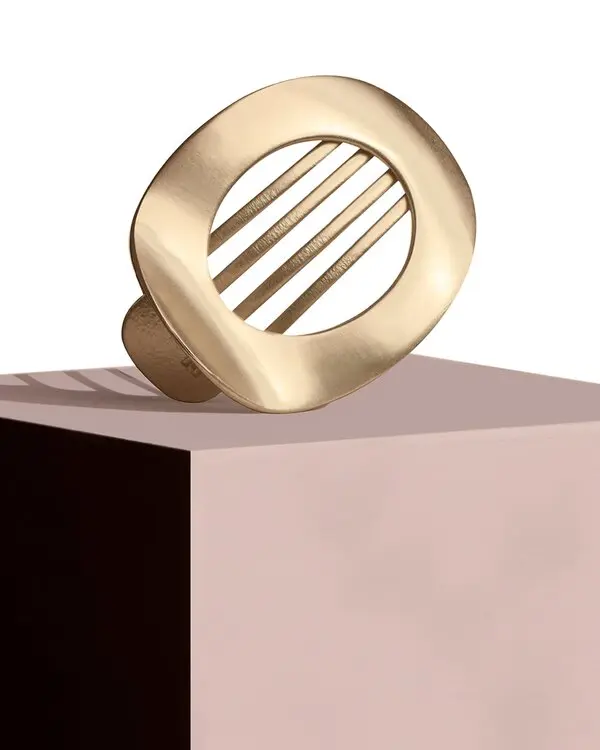 THE HAIR EDIT Gilded Ellipse Flat Clip - No Color