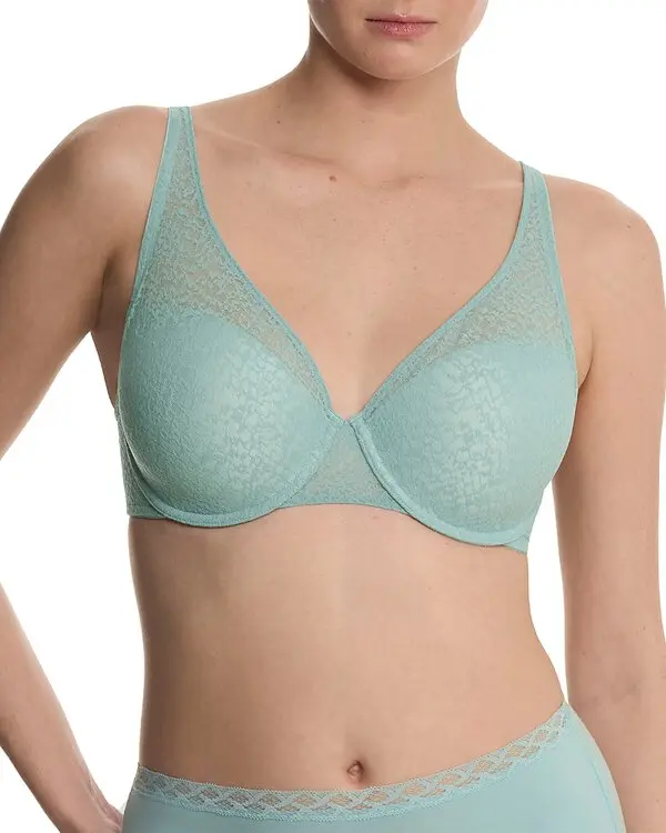 Natori Pretty Smooth Full Fit Smoothing Contour Underwire Bra - Blue Meadow