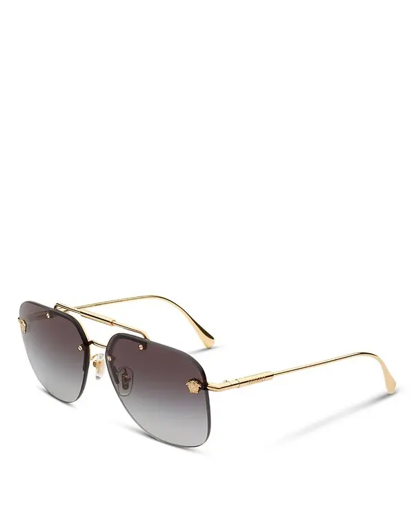 Versace Square Frame Sunglasses - Grey Gradient
