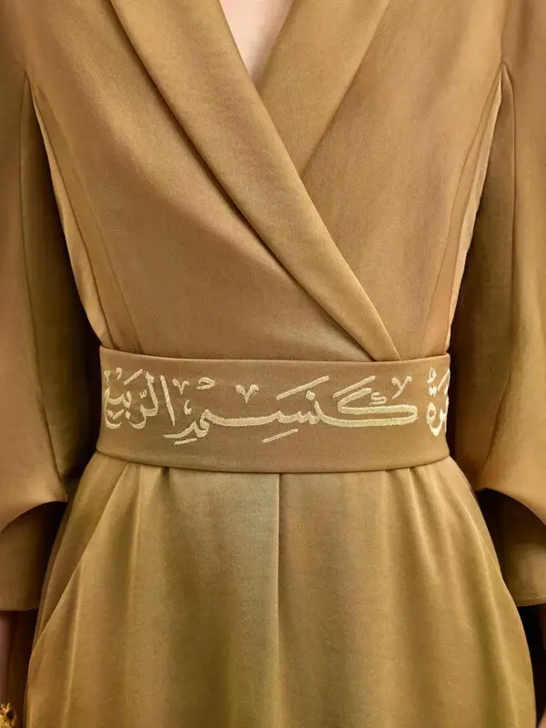GEMY MAALOUF Calligraphy-embroidered Kaftan