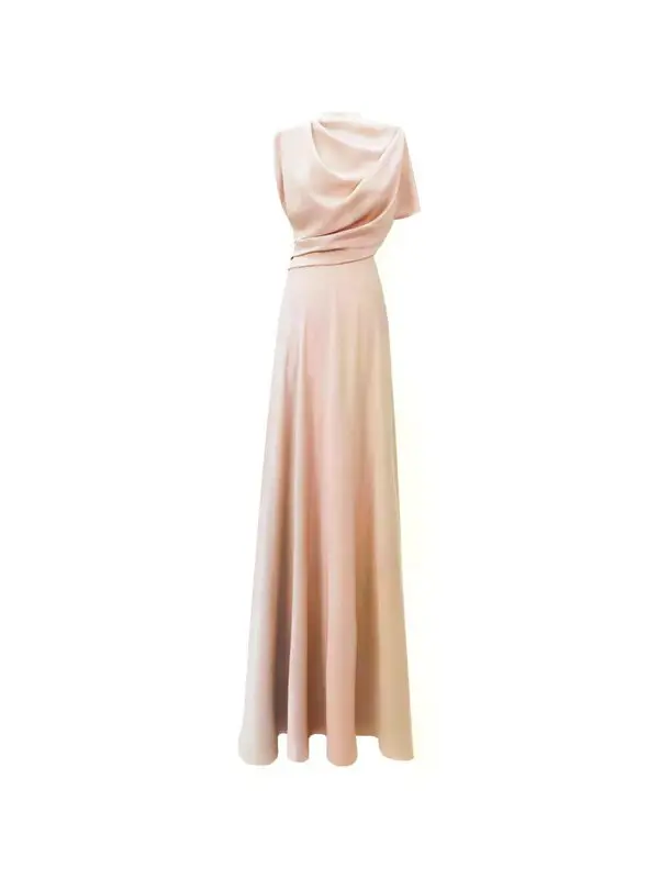 GEMY MAALOUF Draped Cut-out Gown