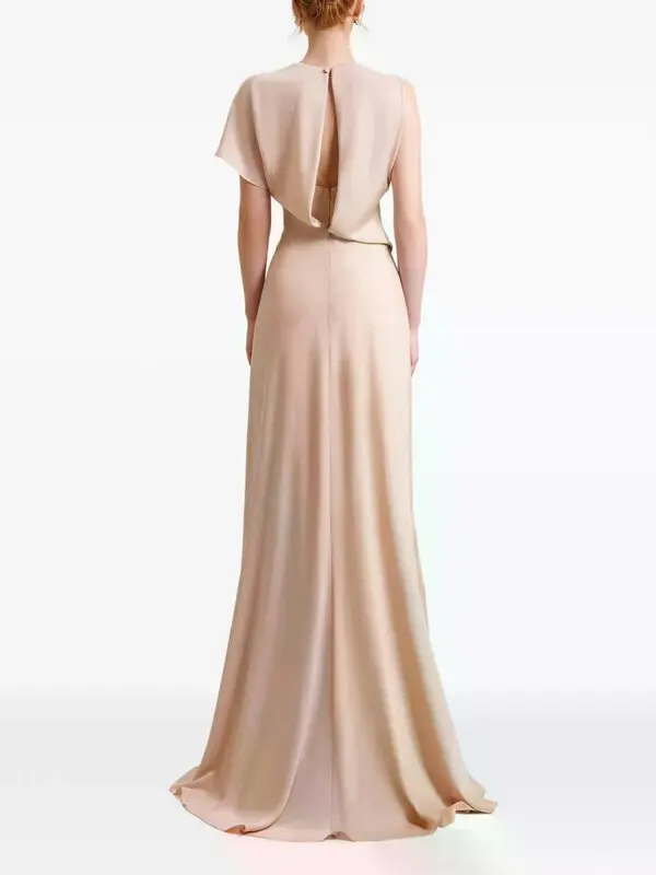 GEMY MAALOUF Draped Cut-out Gown