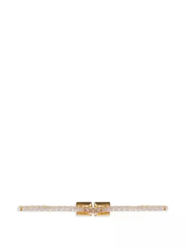 Elisabetta Franchi Rhinestone-embellished Necklace - Gold