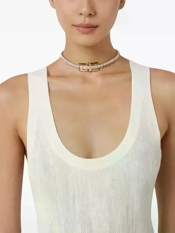 Elisabetta Franchi Rhinestone-embellished Necklace